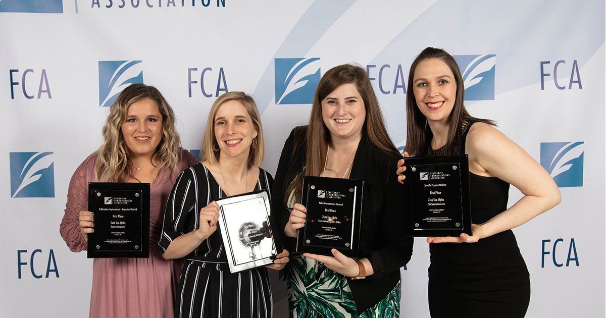 Zeta Tau Alpha Fraternity | ZTA communication efforts receive…